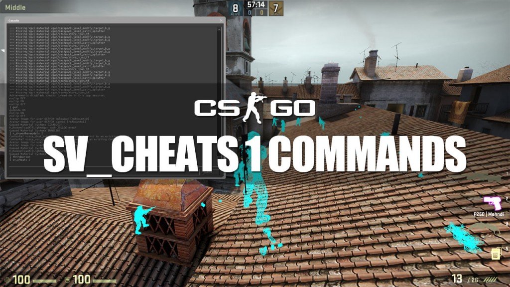 List of all sv_cheats 1 console commands and cvars in CS:GO 2022